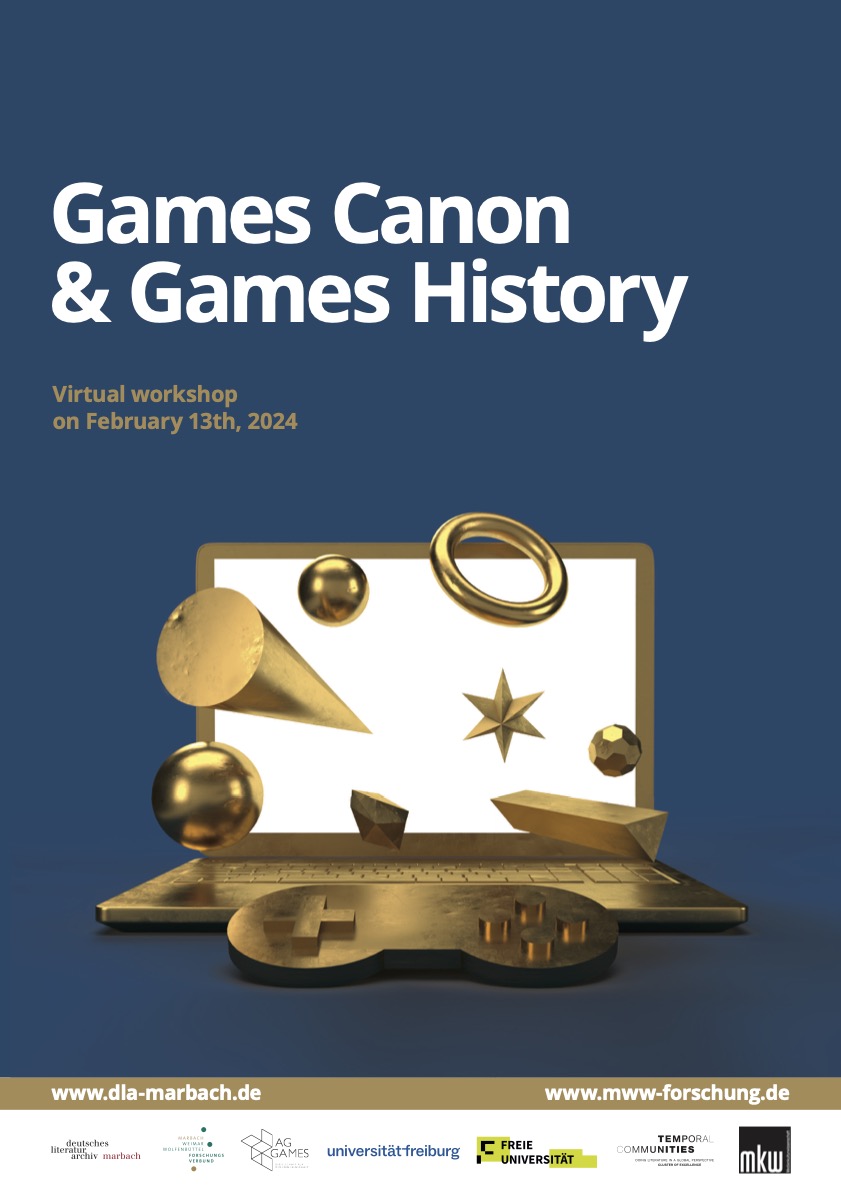 CfP: Game Canon & Game History – AG Games